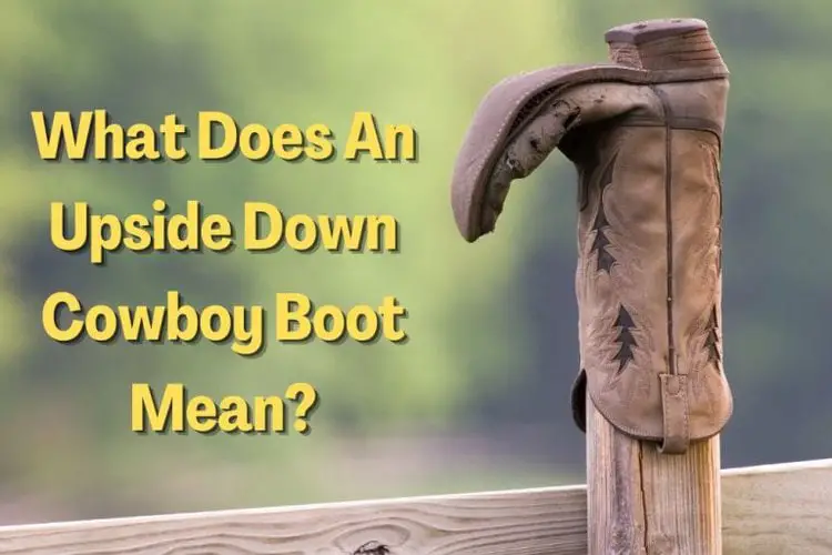 What Does An Upside Down Cowboy Boot Mean? - From The Guest Room