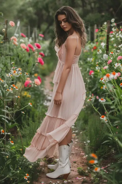 60+ Maxi Dresses and Cowboy Boots Outfit Ideas: Fashion Forward and Fabulous - From The Guest ...
