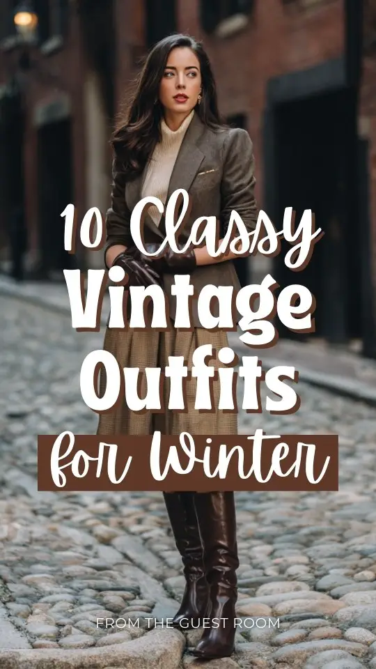 10 Classy Winter Vintage Outfits for Women: Graceful Looks Inspired by ...
