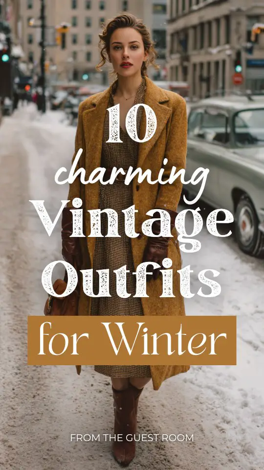10 Winter Vintage Outfits for Women: Soft Knits, Wool Coats, and ...